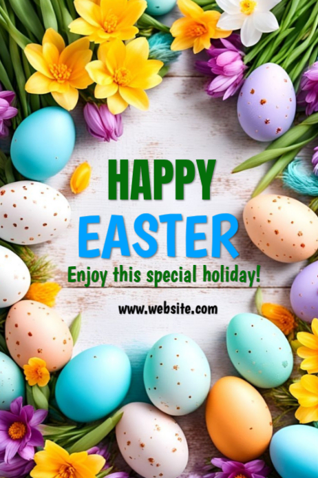 Easter Celebration Posters Template | PosterMyWall