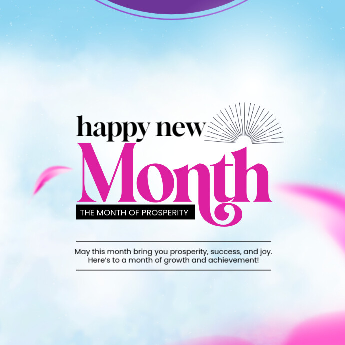 Copy of White Happy New Month Social Media Post | PosterMyWall