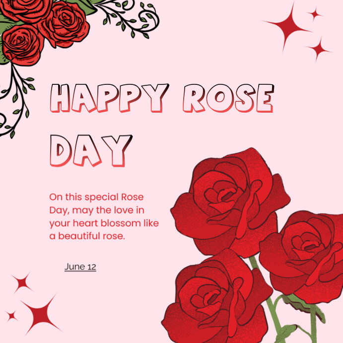Copy of White Happy Rose Day Instagram Post | PosterMyWall