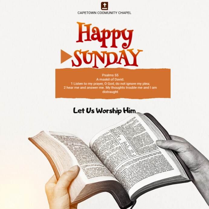 White Happy Sunday Instagram Post Template | PosterMyWall