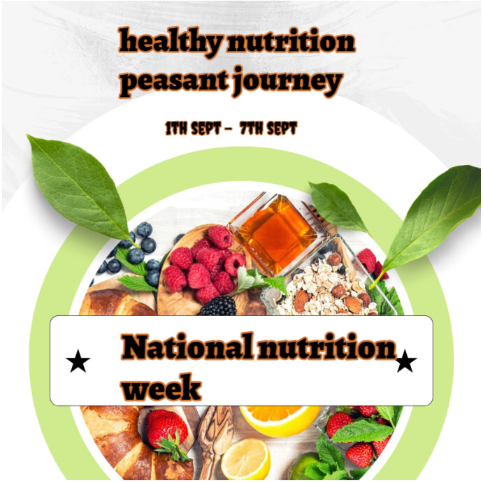 White Healthy Nutrition Present Journey First September / 7 September ...