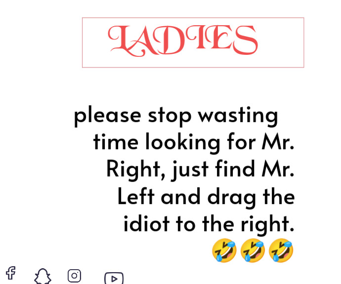 White Hilarious Joke Medium Rectangle Template | PosterMyWall