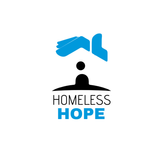 White Homeless/support/shelter/awareness/brand/identity/icon/symbol ...