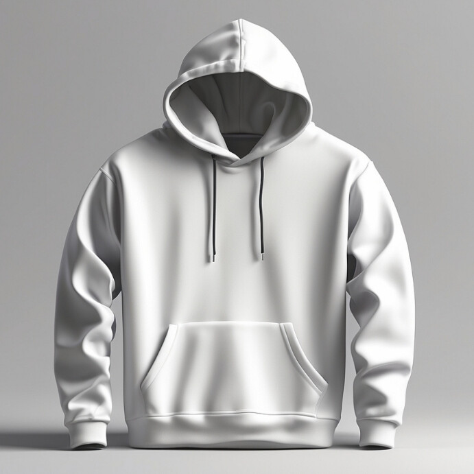 White Hoodie Template | PosterMyWall