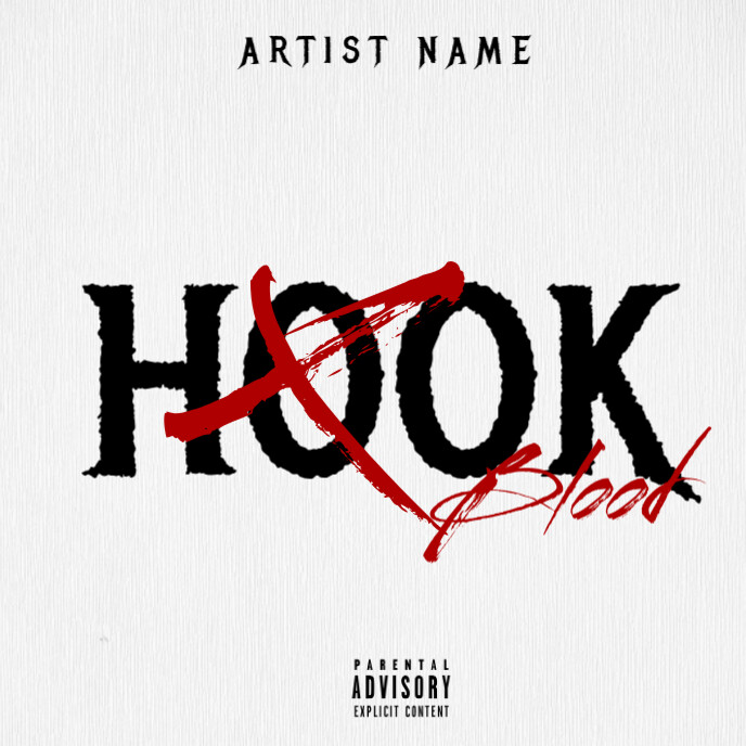 Modèle White Hook Blood Mixtape Cover Album Cover | PosterMyWall