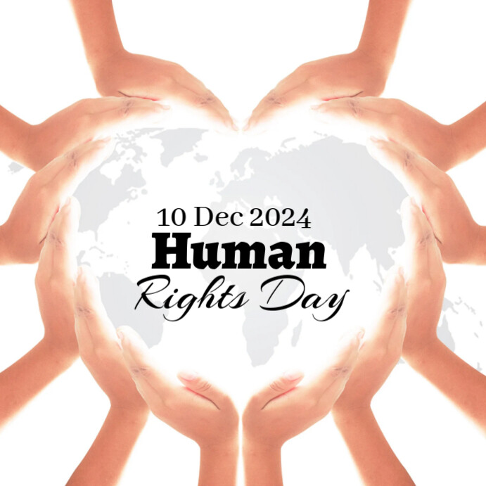 White Human Rights Day Instagram Post Template | PosterMyWall