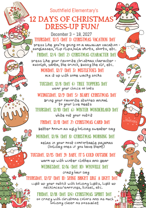 Plantilla de White Illustrative 12 Days Of Christmas A4 | PosterMyWall