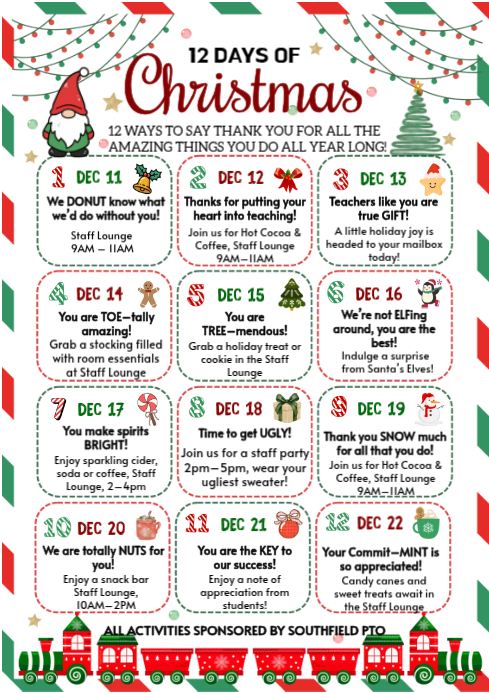 Copy of White Illustrative 12 Days Of Christmas A4 | PosterMyWall