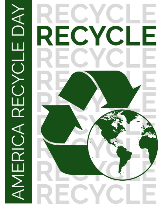 Copy of White Illustrative America Recycle Day Flyer (us Letter ...
