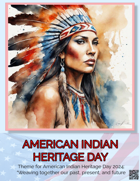 Copy of White Illustrative American Indian Heritage Day Flyer (us ...