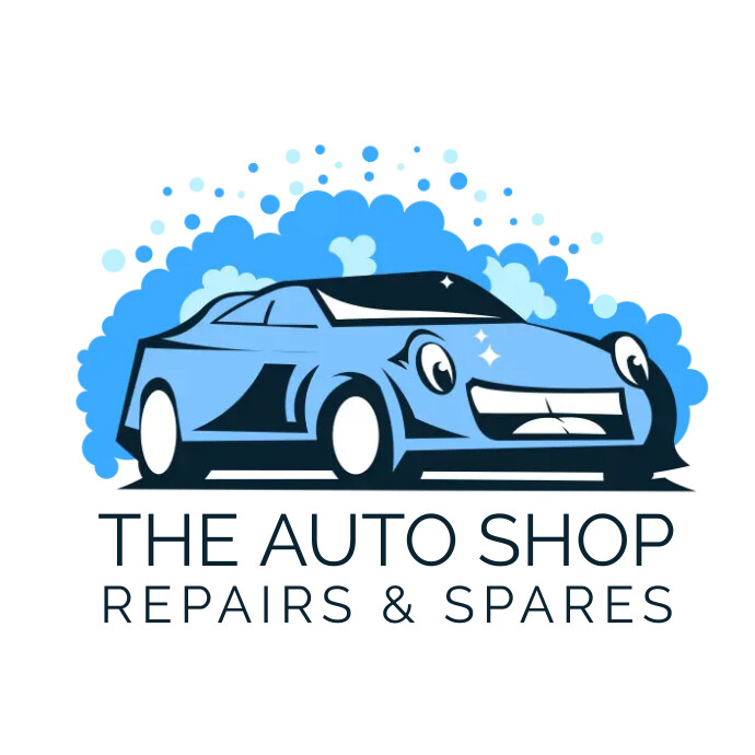 Plantilla de White Illustrative Auto Shop Car Parts Logo | PosterMyWall