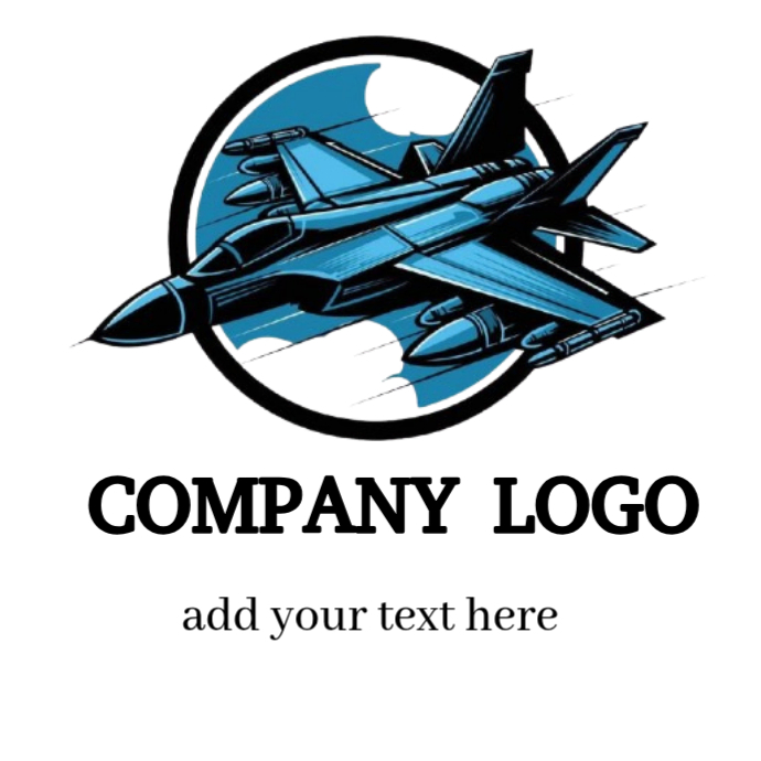 Plantilla de White Illustrative Aviation Logo Logo | PosterMyWall