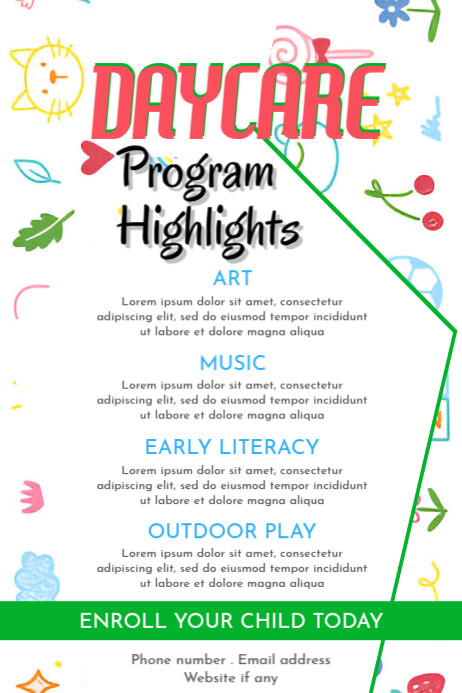 Copy of Daycare Program | PosterMyWall