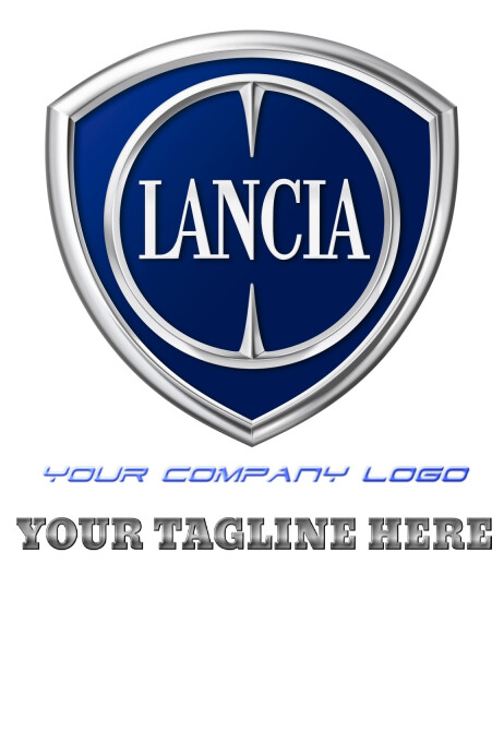 Copy of White Illustrative Car Logo Poster | PosterMyWall