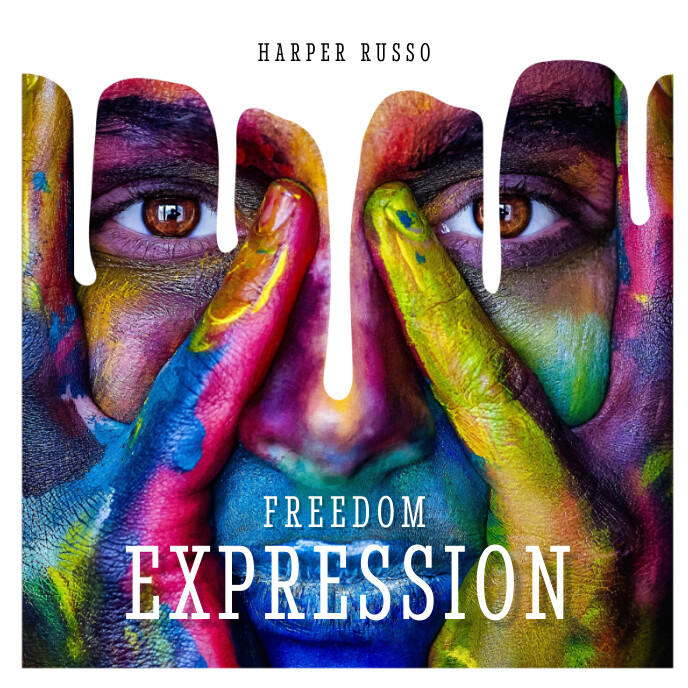 White Illustrative Colorful Album Cover Template | PosterMyWall