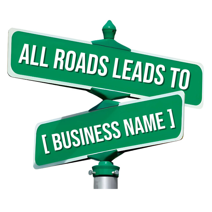 Copy of White Illustrative Destination Sign Post Instagram Post ...