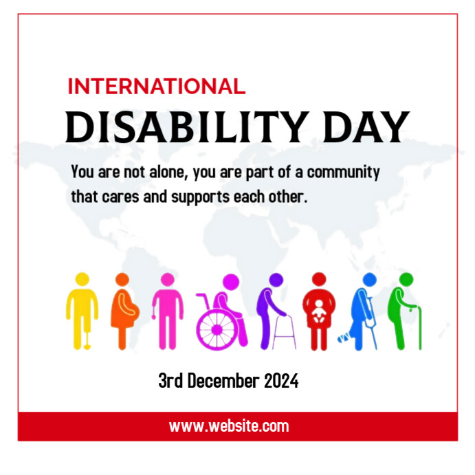 Copy of White Illustrative Disability Day Instagram Post | PosterMyWall