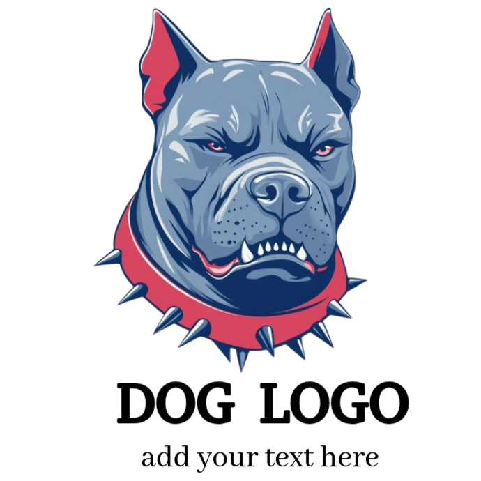 Plantilla de White Illustrative Dog Logo Logo | PosterMyWall