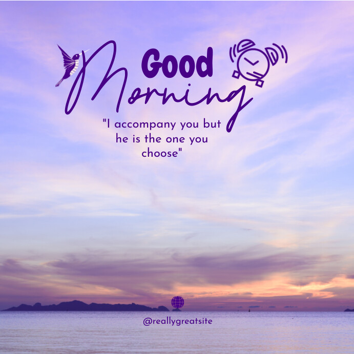 White Illustrative Good Morning Instagram Pos Template | PosterMyWall