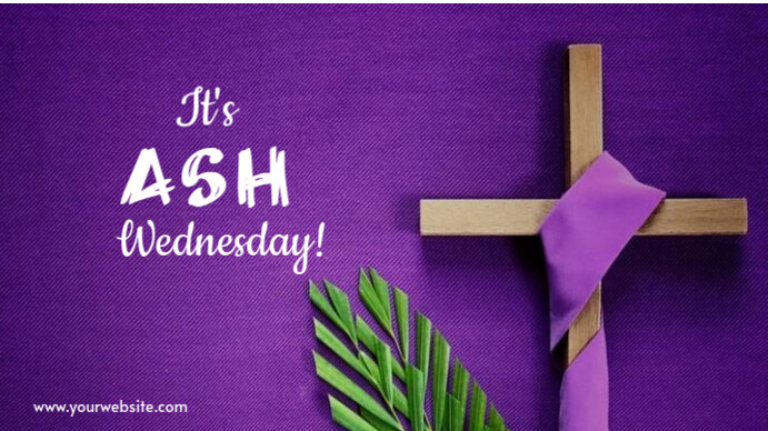 White Illustrative Happy Ash Wednesday Design Template Youtube ...