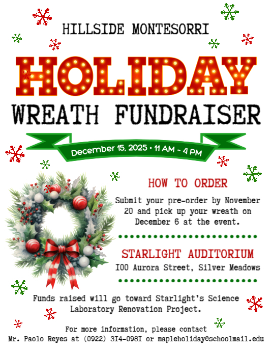 White Illustrative Holiday Wreath Fundraiser Flyer (us Letter) Template ...