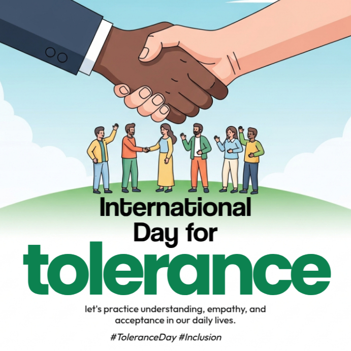White Illustrative International Day For Tolerance Instagram Post ...