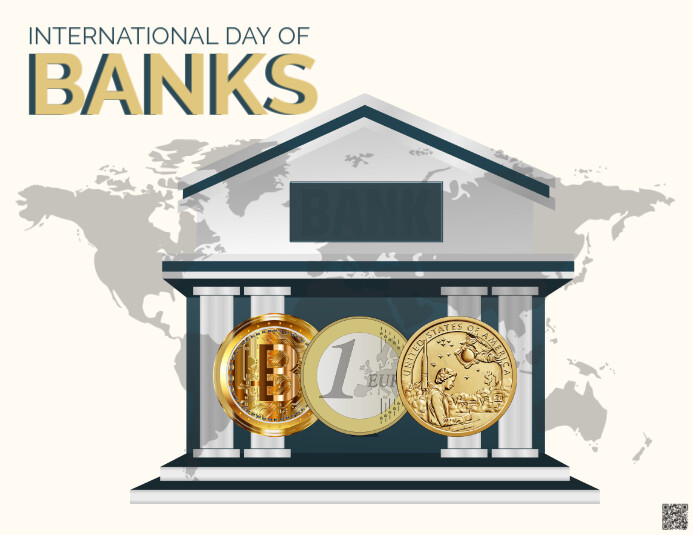White Illustrative International Day Of Bank Flyer (us Letter) Template ...
