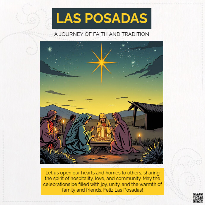 White Illustrative Las Posadas: A Journey of Faith and Tradition ...