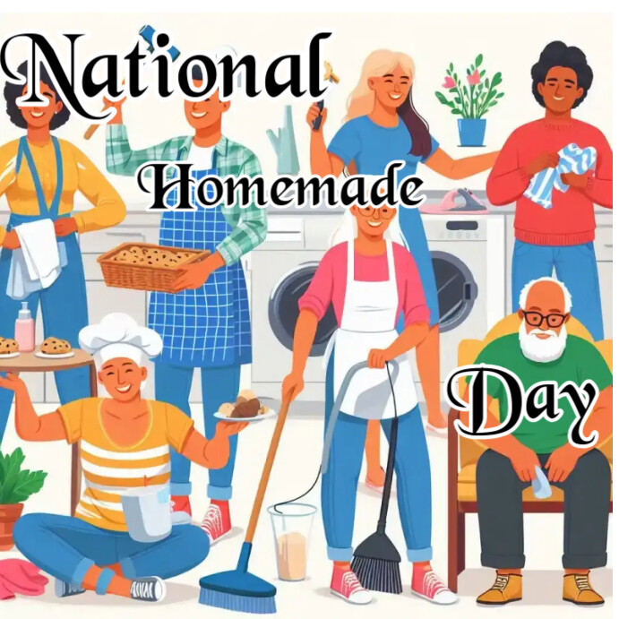 White Illustrative National Homemade Day Instagram Post Template ...