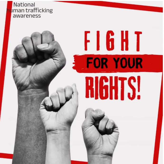 Copy of White Illustrative National Human Trafficking Awareness ...