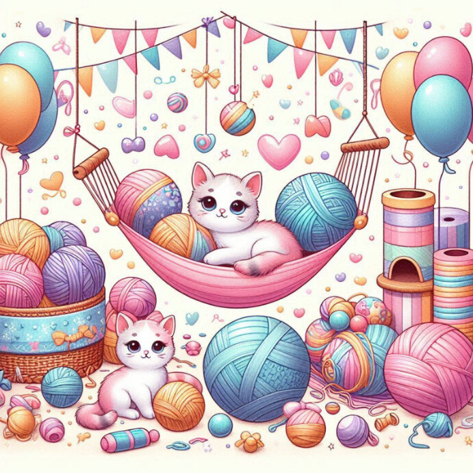 Copy of White Illustrative National Kitten Day Flyer | PosterMyWall