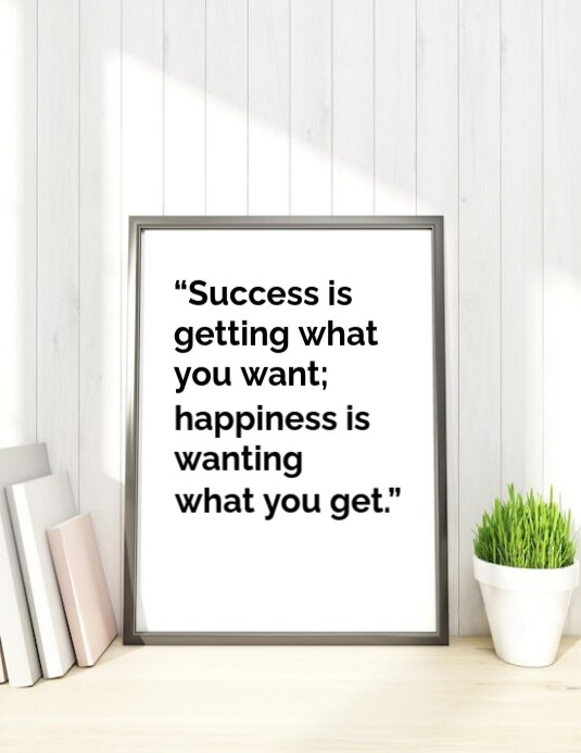 Copy of White Illustrative Quotes For Success Frame Flyer (us Letter ...
