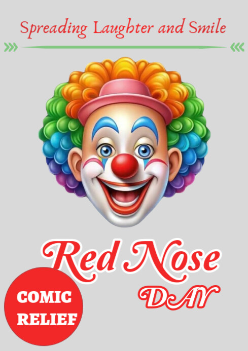 Copy of White Illustrative Red Nose Flyer A4 | PosterMyWall