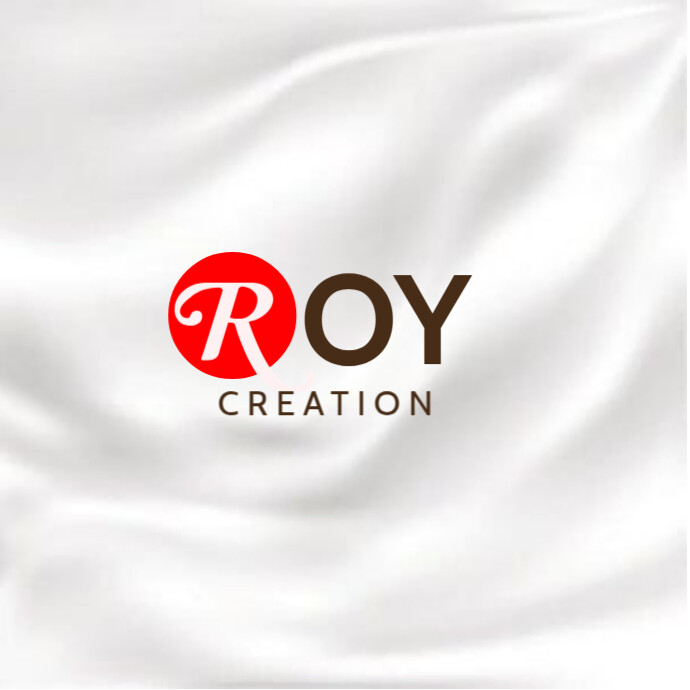 Copy of White Illustrative Roy Creation Logo | PosterMyWall