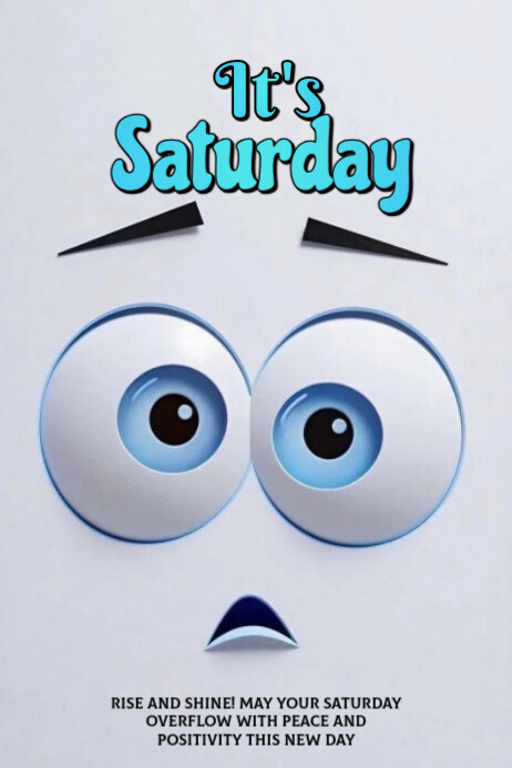 White Illustrative Saturday Post Poster Template | PosterMyWall