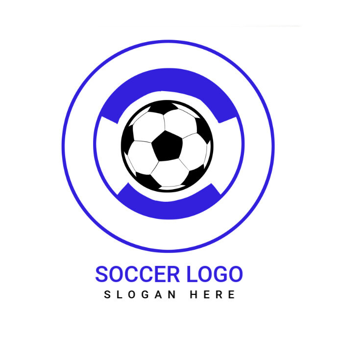 Copy of White Illustrative Soccer Logo Logo | PosterMyWall