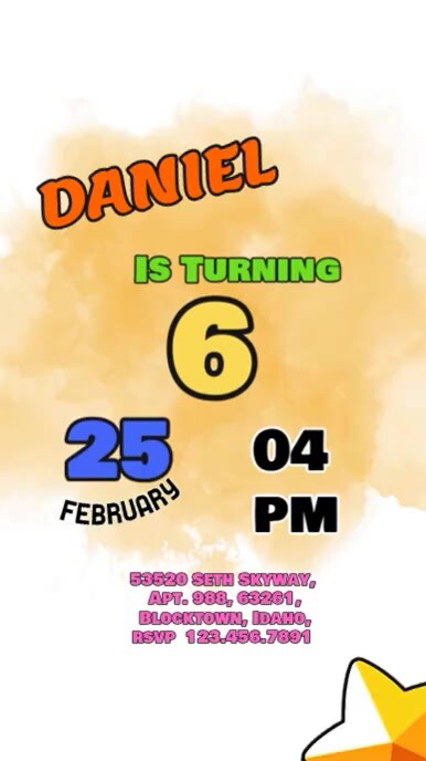 White Illustrative Stumble Guys Animated Invitation Instagram Reel ...