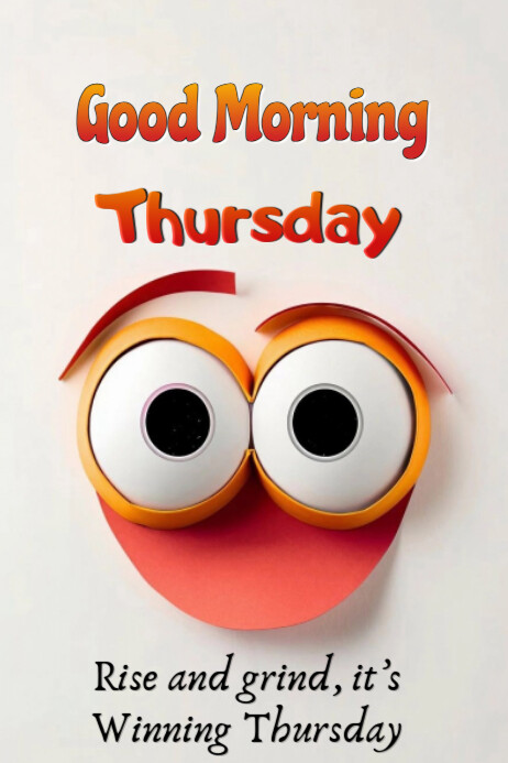 Copy of White Illustrative Thursday Poster Poster | PosterMyWall
