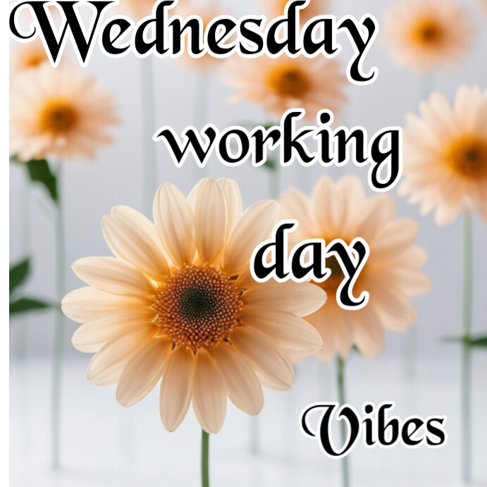 Copy of White Illustrative Wednesday Working Day Vibes Instagram Post ...