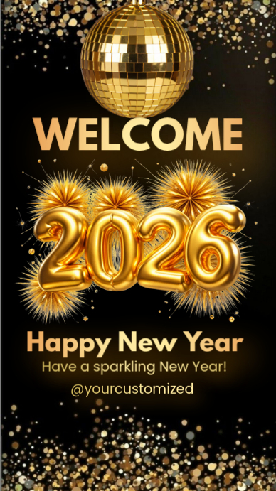 White Illustrative Welcome 2026 Instagram Story Template | PosterMyWall