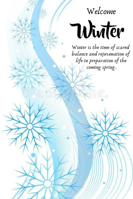 White Illustrative Winter Wonderland Poster Template | PosterMyWall