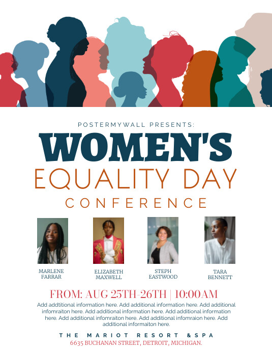 Copy of white illustrative women equality flyer (us l | PosterMyWall