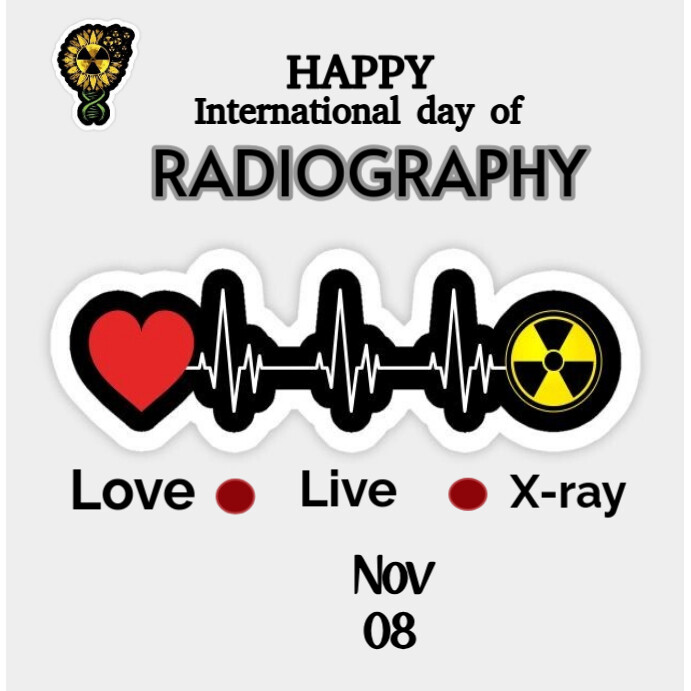 Copy of White Illustrative World Day Of Radiography Template Instagram ...