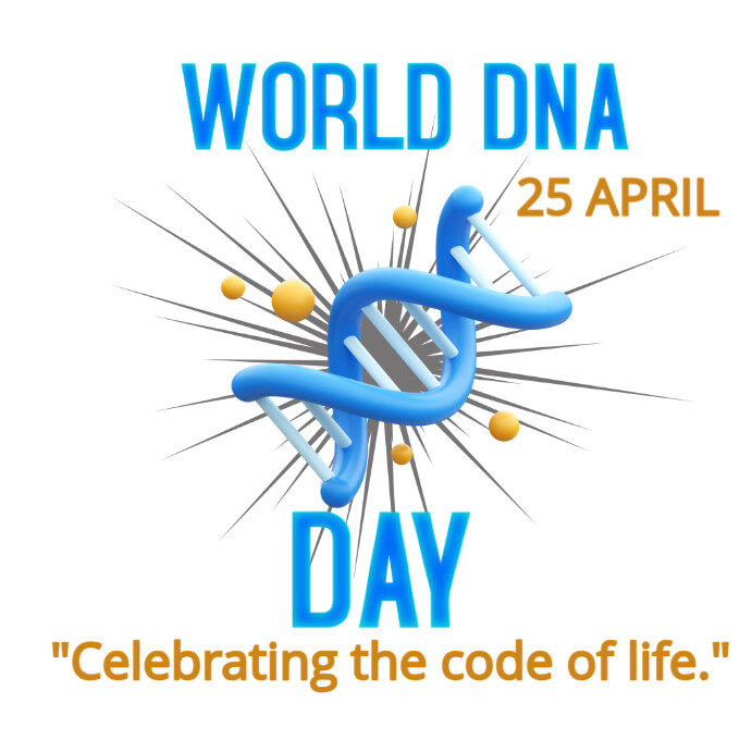 Modèle White Illustrative World Dna Day Instagram Post | PosterMyWall