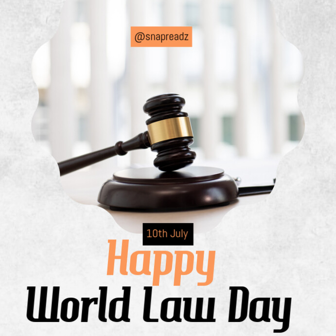 Copy of White Illustrative World Law Day Instagram Post | PosterMyWall