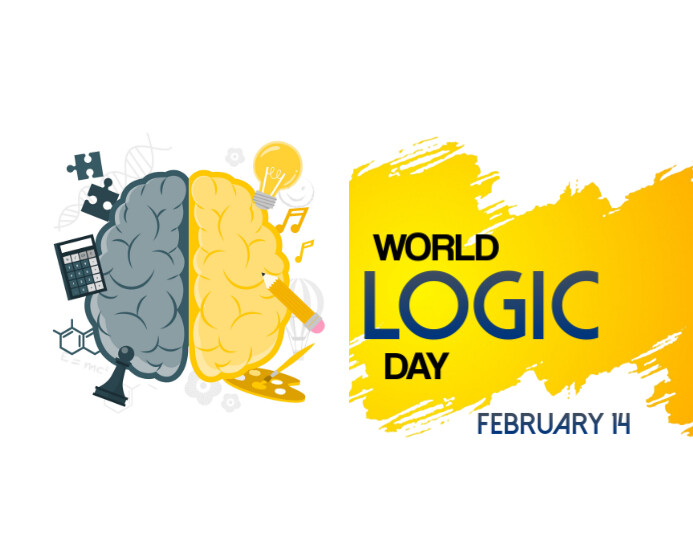 Copy of White Illustrative World Logic Day Flyer (us Letter) | PosterMyWall