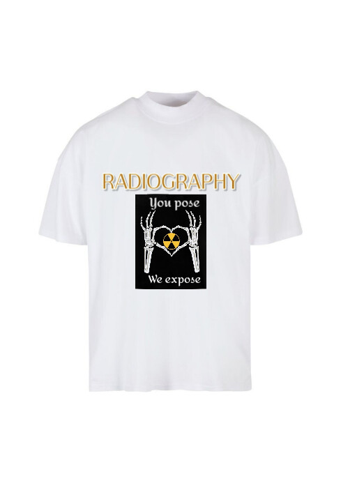 White Illustrative World Radiography Day Muckup T-shirt Design Template ...