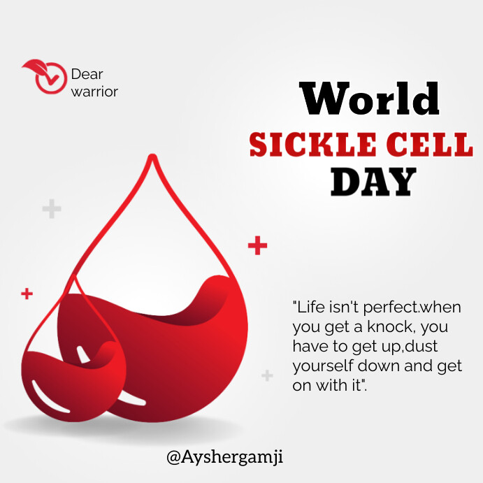 Plantilla de White Illustrative World Sickle Cell Day Des | PosterMyWall