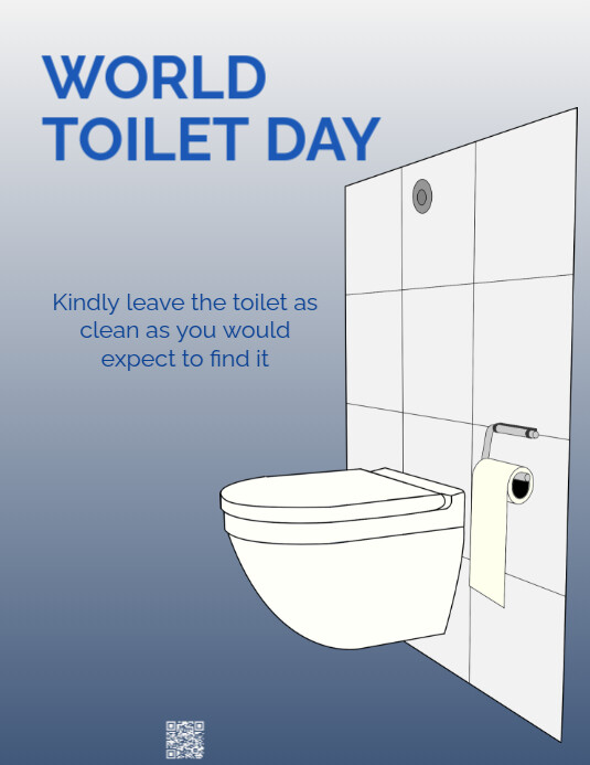 Copy of White Illustrative World Toilet Day Flyer (us Letter ...