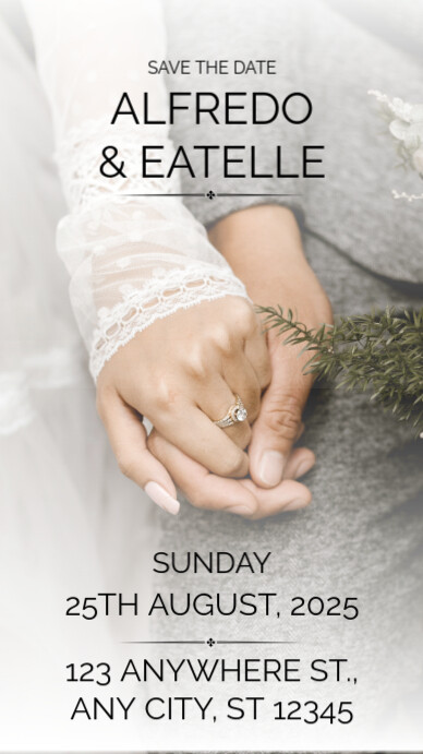 Modèle White Ilustratif Happy Wedding Instagram Story | PosterMyWall